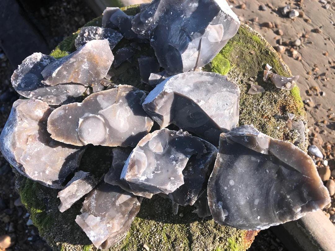 English Flint Stone Rock Chunks for Use With Carbon Steel Striker ...