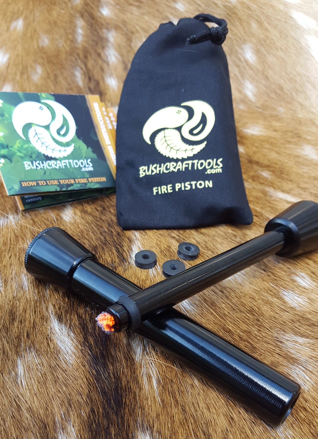 Fire Piston Survival Tool - Bushcraft Camping - Create Fire by ...