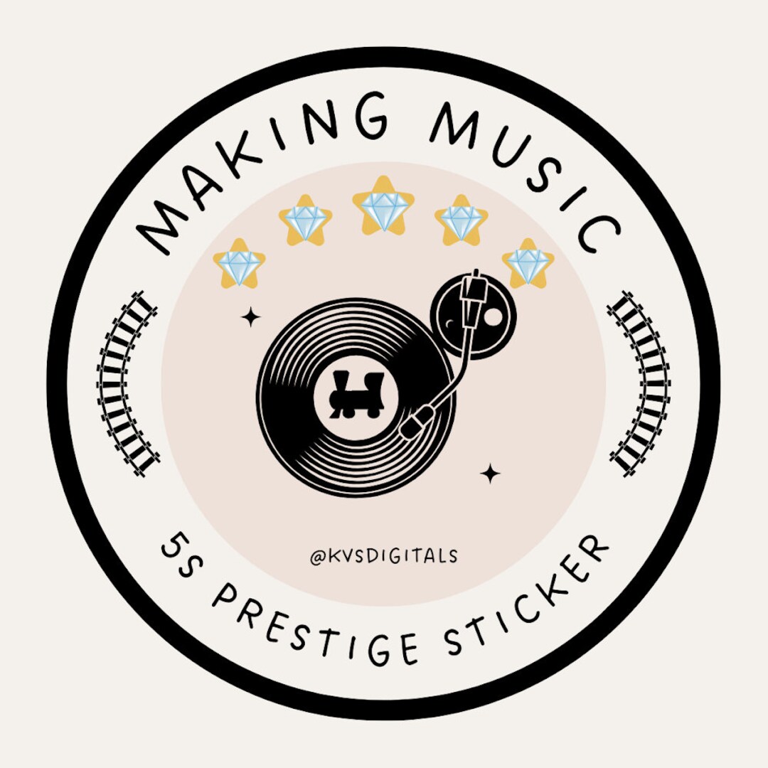 Mogo 5 Star Prestige Sticker Making Music Album - Etsy