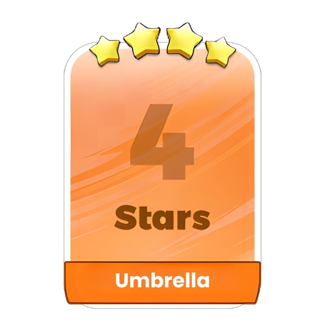 Umbrella - Mogo 4 Star Sticker Set 15 (1 Piece) | Cozy Comforts Album ...
