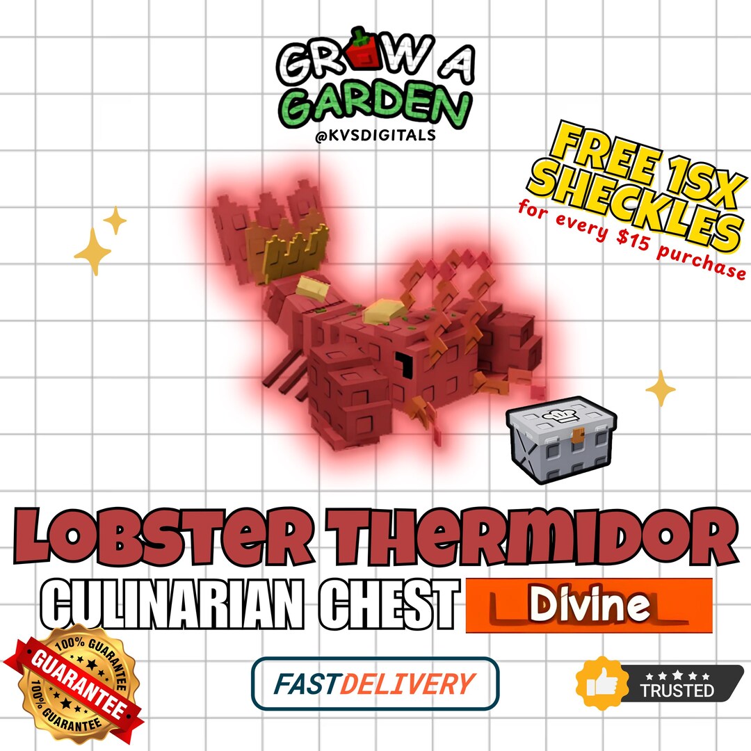 Roblox Grow A Garden - Lobster Thermidor 1 Piece | Culinarian Chest ...