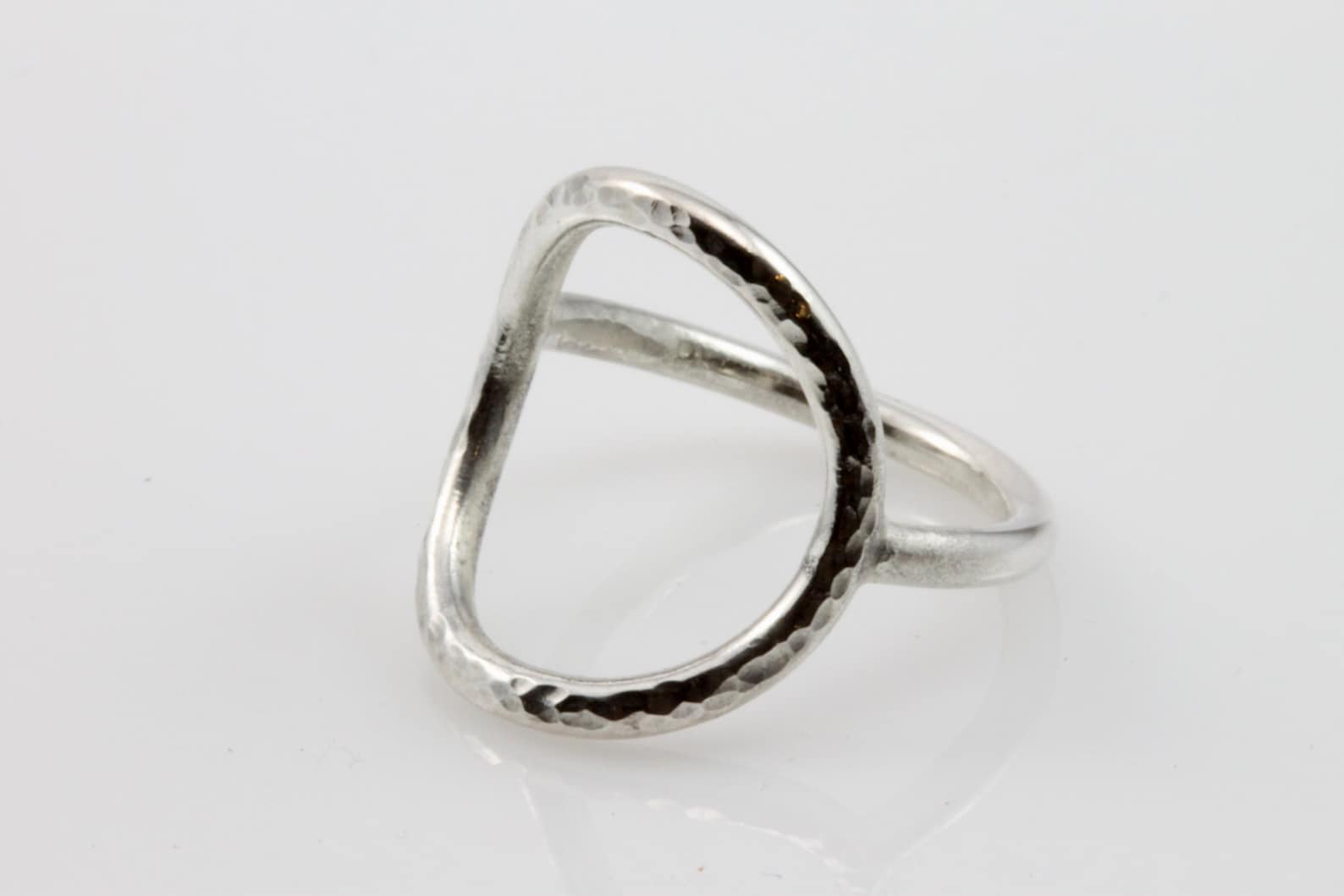 Open Circle Ring Circle Ring Silver Circle Ring Minimalist - Etsy
