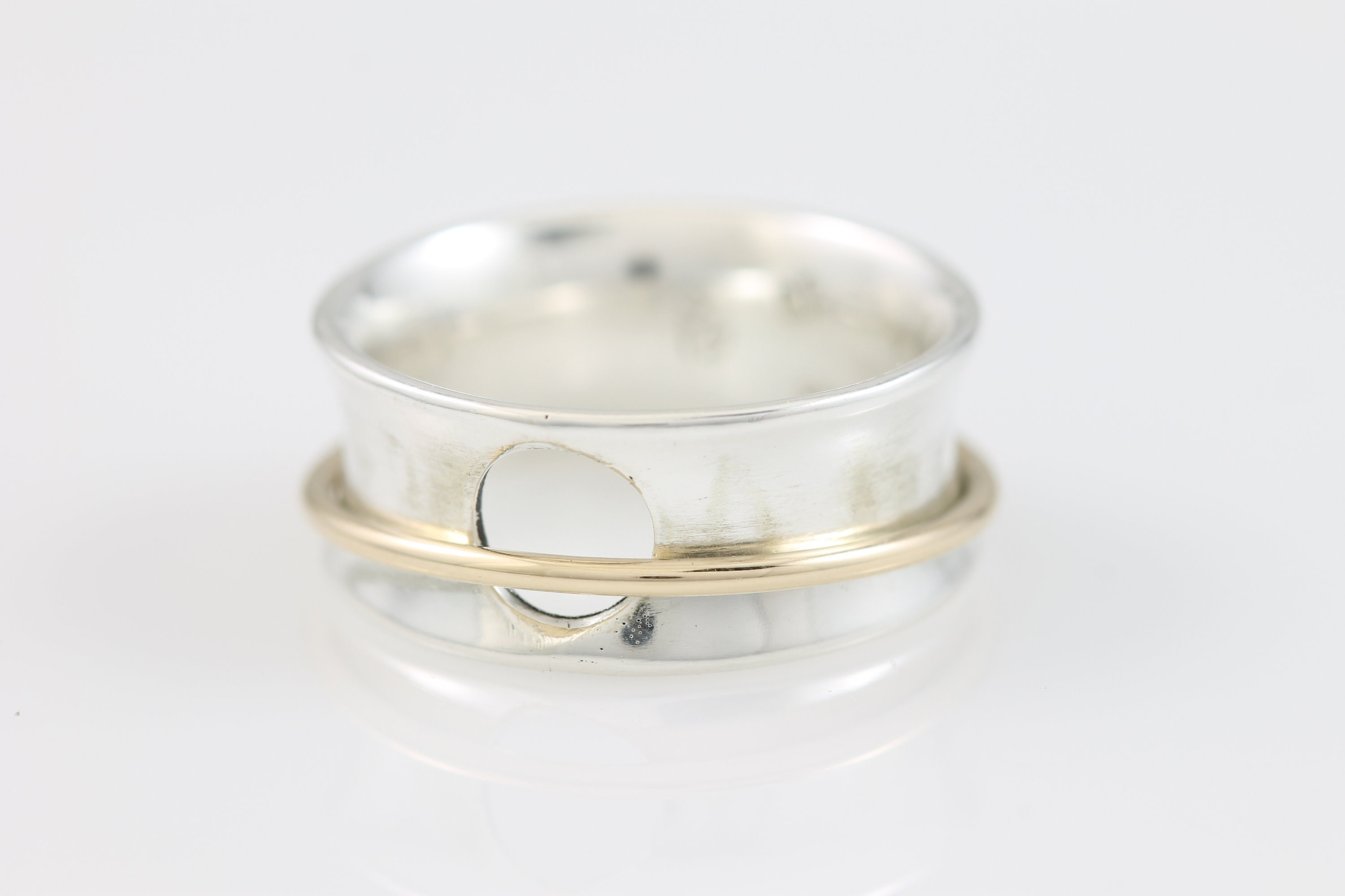 Open Circle Meditation Ring Sterling Silver Ring Sterling - Etsy UK