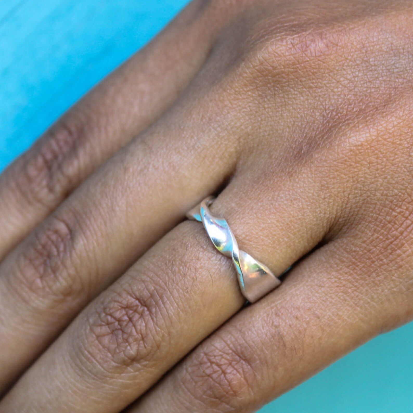 Twist Ring Silver Ring Silver Band Recycled Silver - Etsy