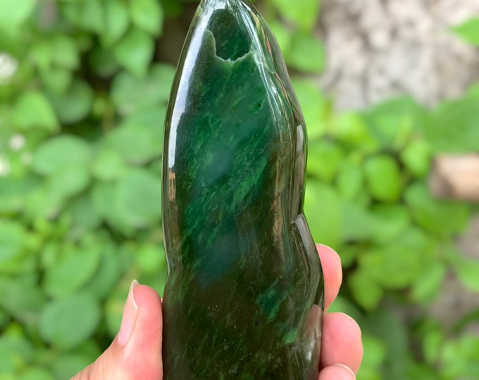 280g Top Quality Green Nephrite Jade, Nephrite Jade, Nephrite Display ...