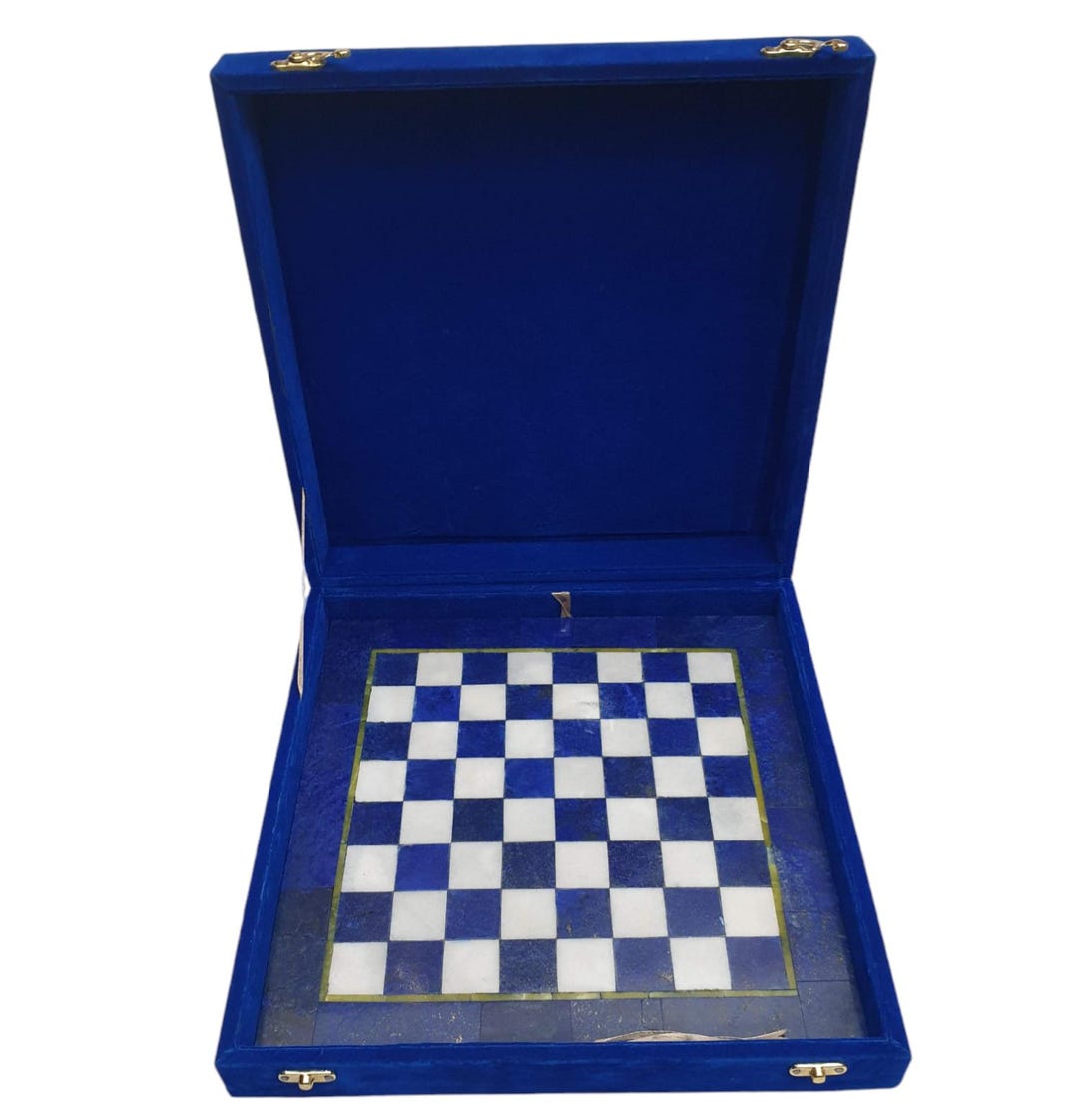 Best Quality Lapis Lazuli Chess Board With Pieces, Lapis Chess Board ...
