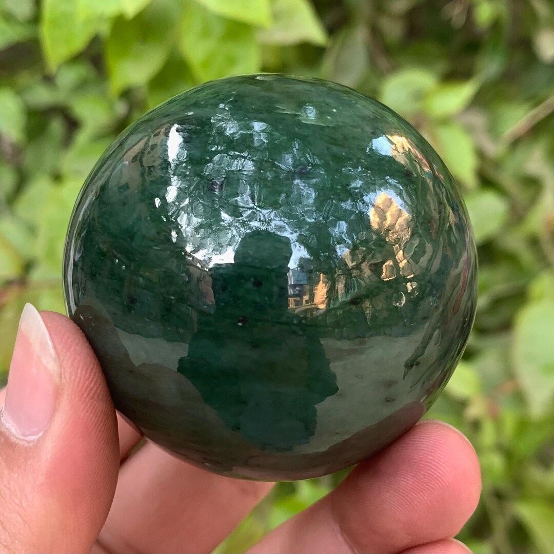 293g Best Quality Green Nephrite Jade, Nephrite Jade, Nephrite Sphere ...
