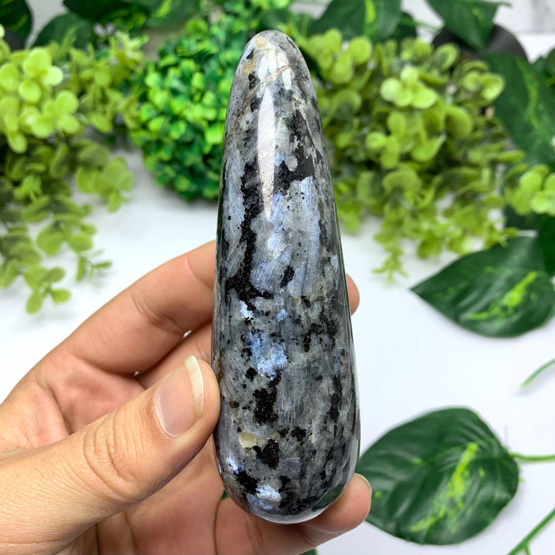 210g Beautiful Rainbow Larvikite Wand, Larvikite Stone Wand, Larvikite ...