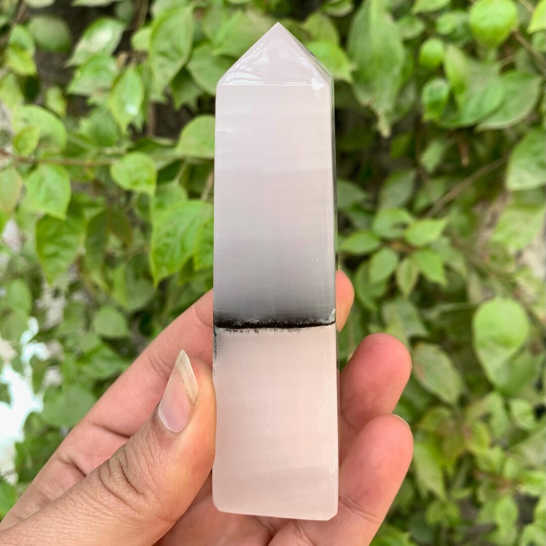205g Beautiful Uv-reactive Pink Mangano Calcite Tower, Pink Calcite ...