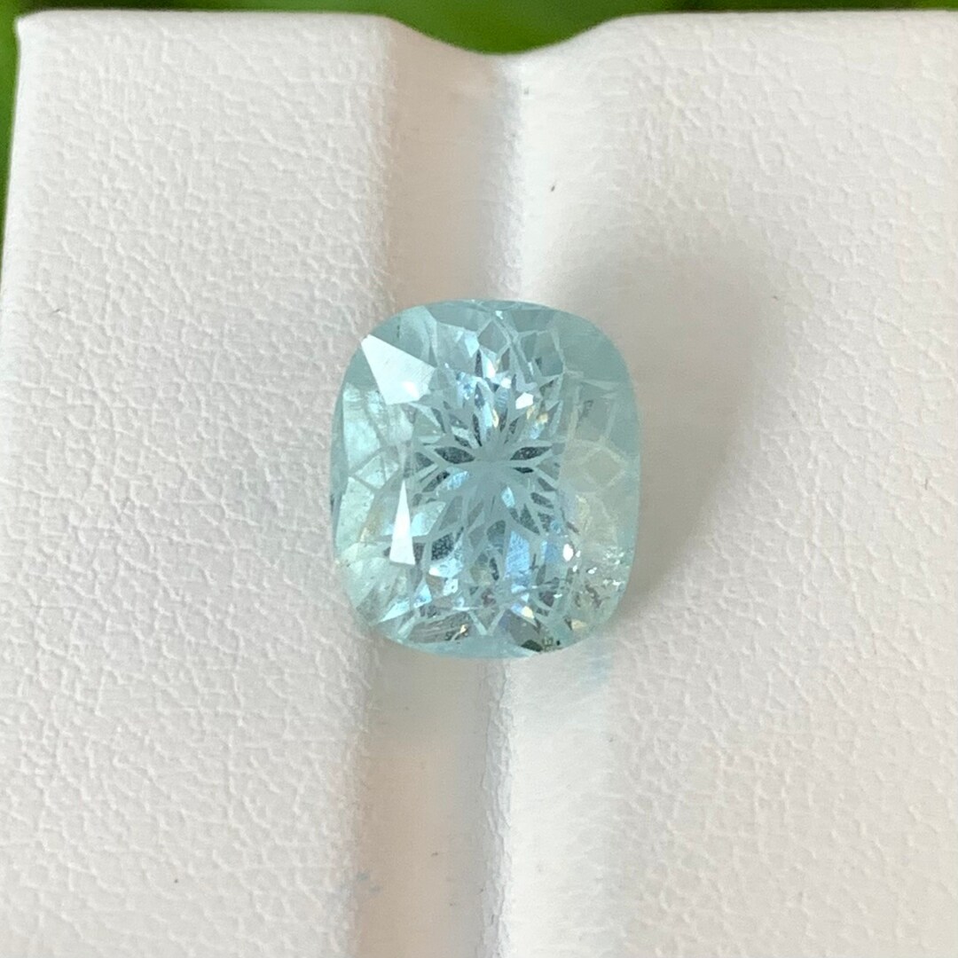 6 Ct's Beautiful Natural Cushion Cut Aquamarine, Aquamarine, Cut ...