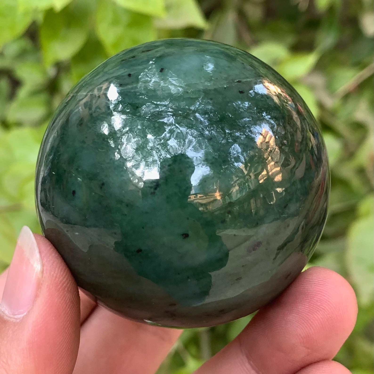 293g Best Quality Green Nephrite Jade, Nephrite Jade, Nephrite Sphere ...
