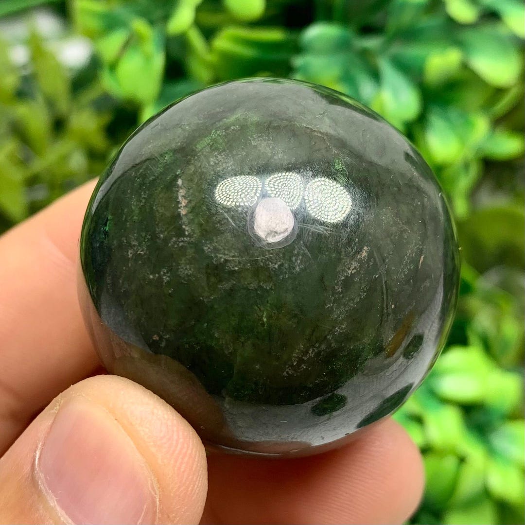 93g Beautiful Mini Green Nephrite Jade, Nephrite Jade, Nephrite Sphere ...