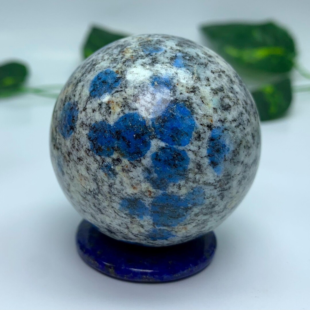 205g AAA Quality K2 Blue Azurite Sphere, K2 Azurite Sphere, K2 Sphere ...