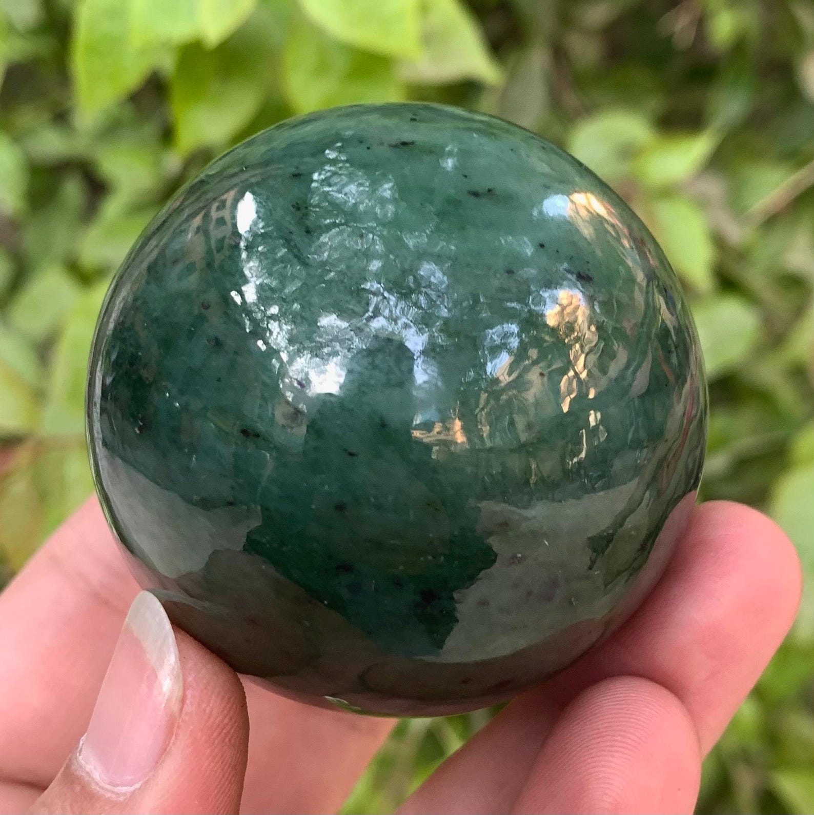 293g Best Quality Green Nephrite Jade, Nephrite Jade, Nephrite Sphere ...