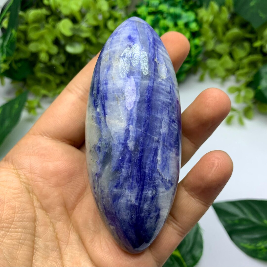 239g Beautiful Blue Afghanite Wand, Afghanite Stone Wand, Blue ...