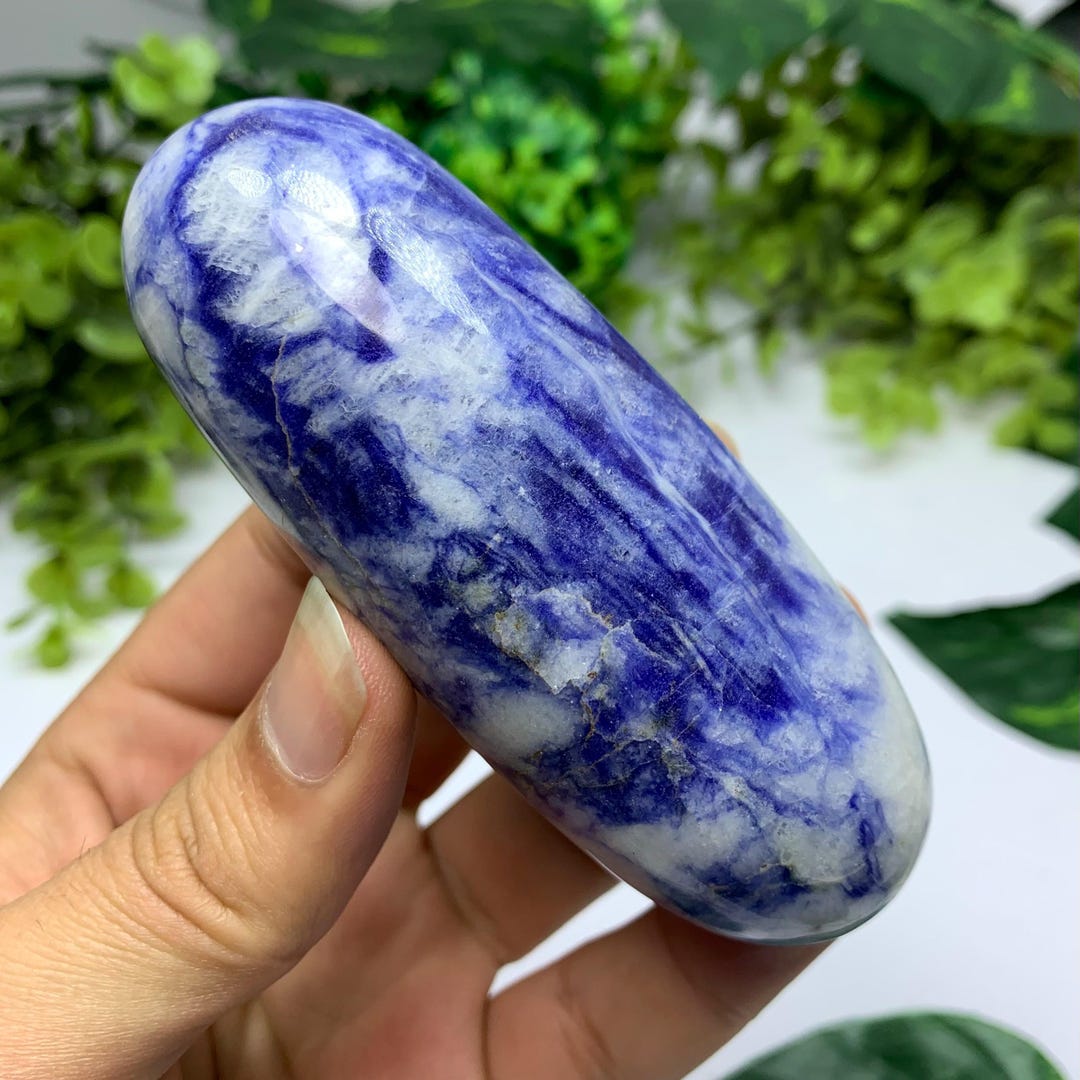 237g Beautiful Blue Afghanite Wand, Afghanite Stone Wand, Blue ...