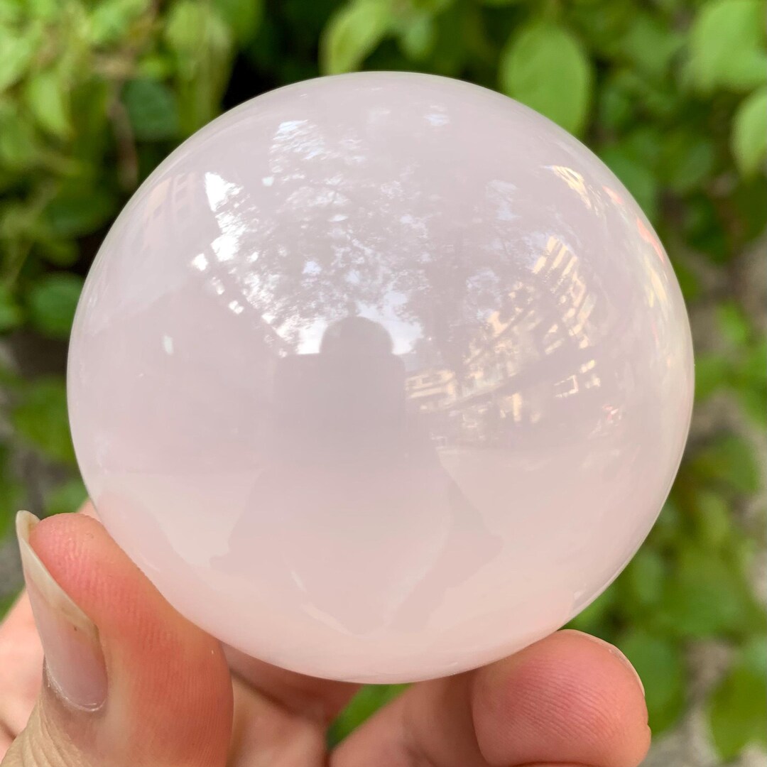 310g Beautiful Uv-reactive Pink Mangano Calcite Sphere, Pink Calcite ...