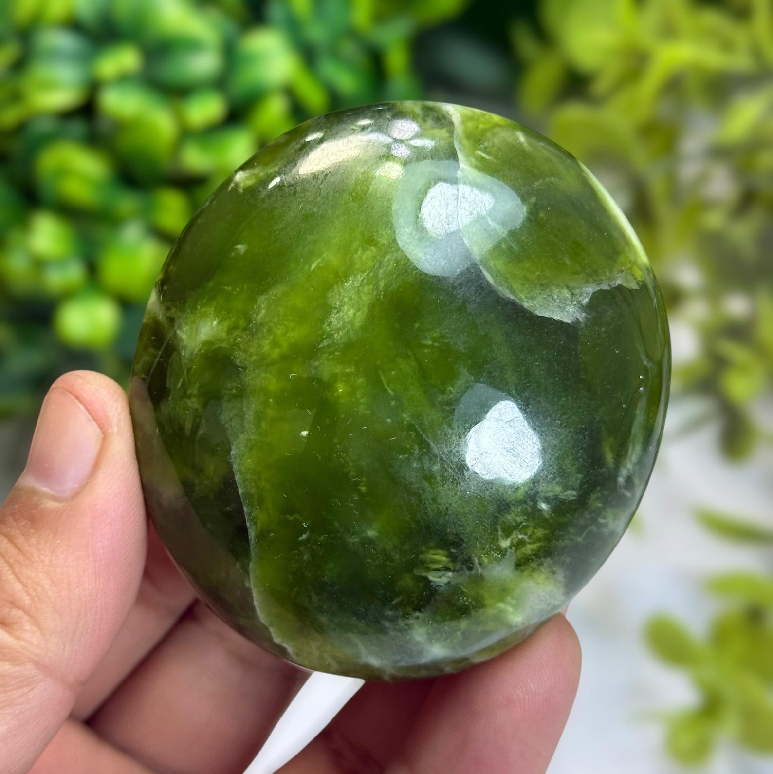 145g Best Quality Green Transparent Jade Palm Stone, Shah Maqsood Jade ...