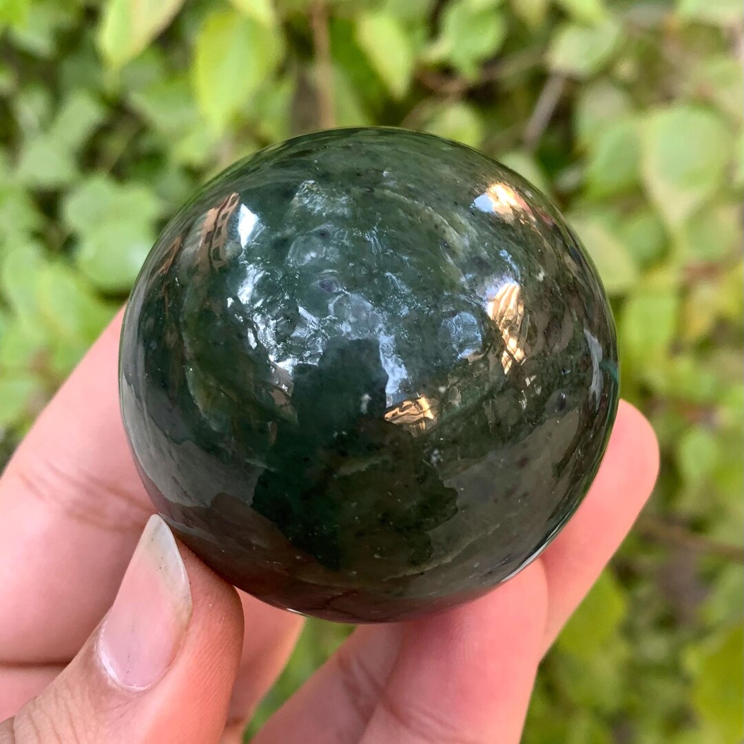 230g Beautiful Green Nephrite Jade, Nephrite Jade, Nephrite Sphere ...