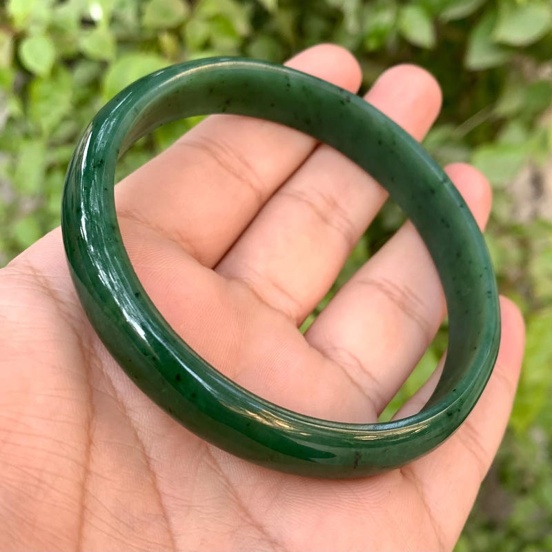 Jade Bangle - Etsy