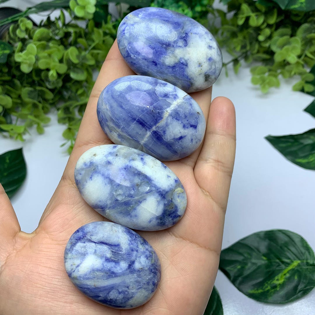Best Quality Blue Afghanite Palm Stone, Afghanite Stone, Blue Afghanite ...