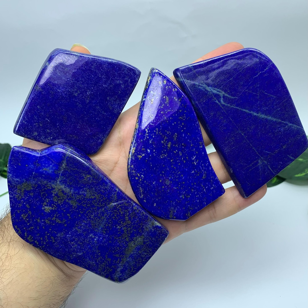4 Pieces Best Quality Lapis Lazuli Polished Slabs, Lapis Polished ...