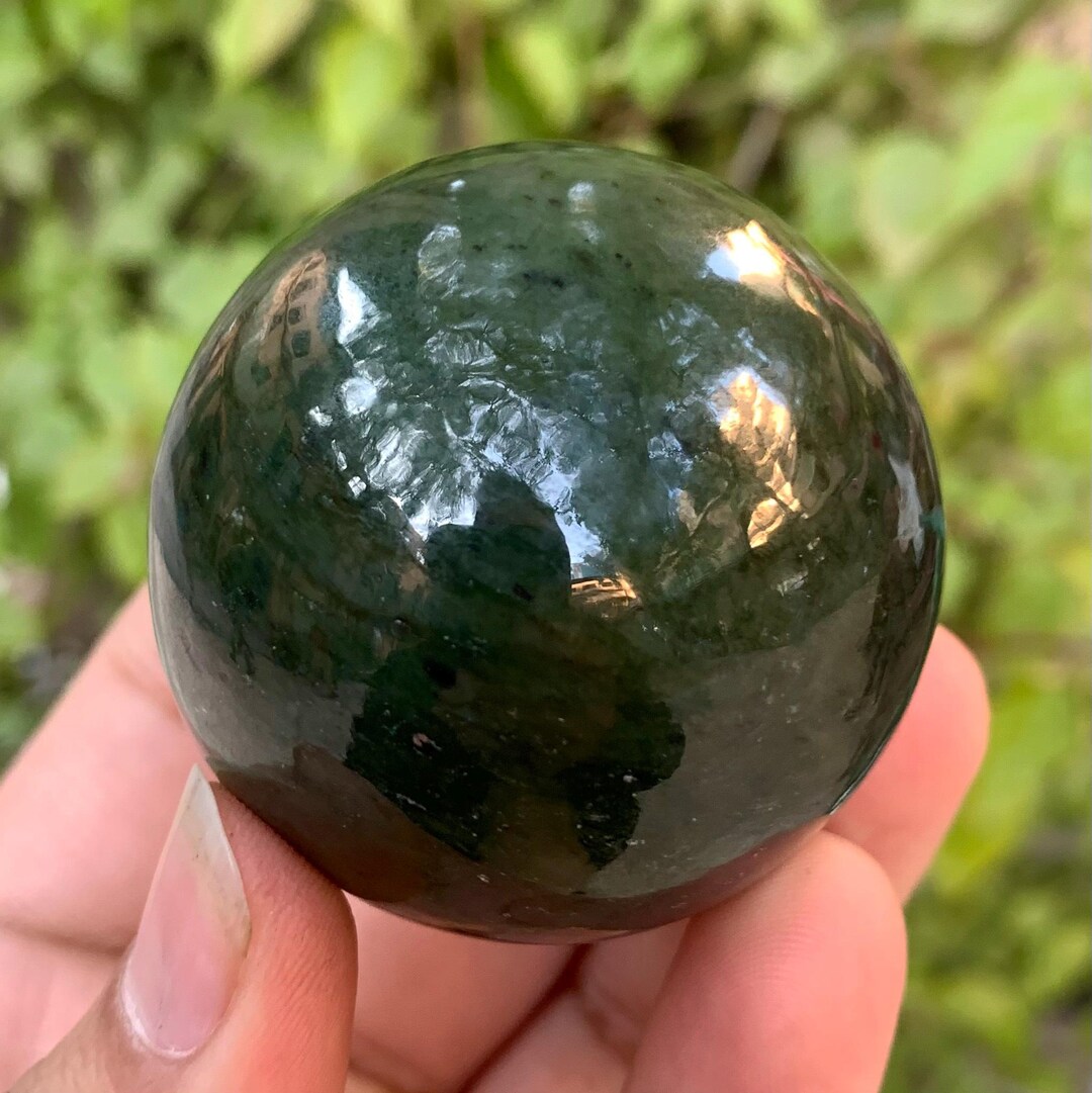 220g Beautiful Green Nephrite Jade, Nephrite Jade, Nephrite Sphere, Nephrite Jade Sphere, Jade ...