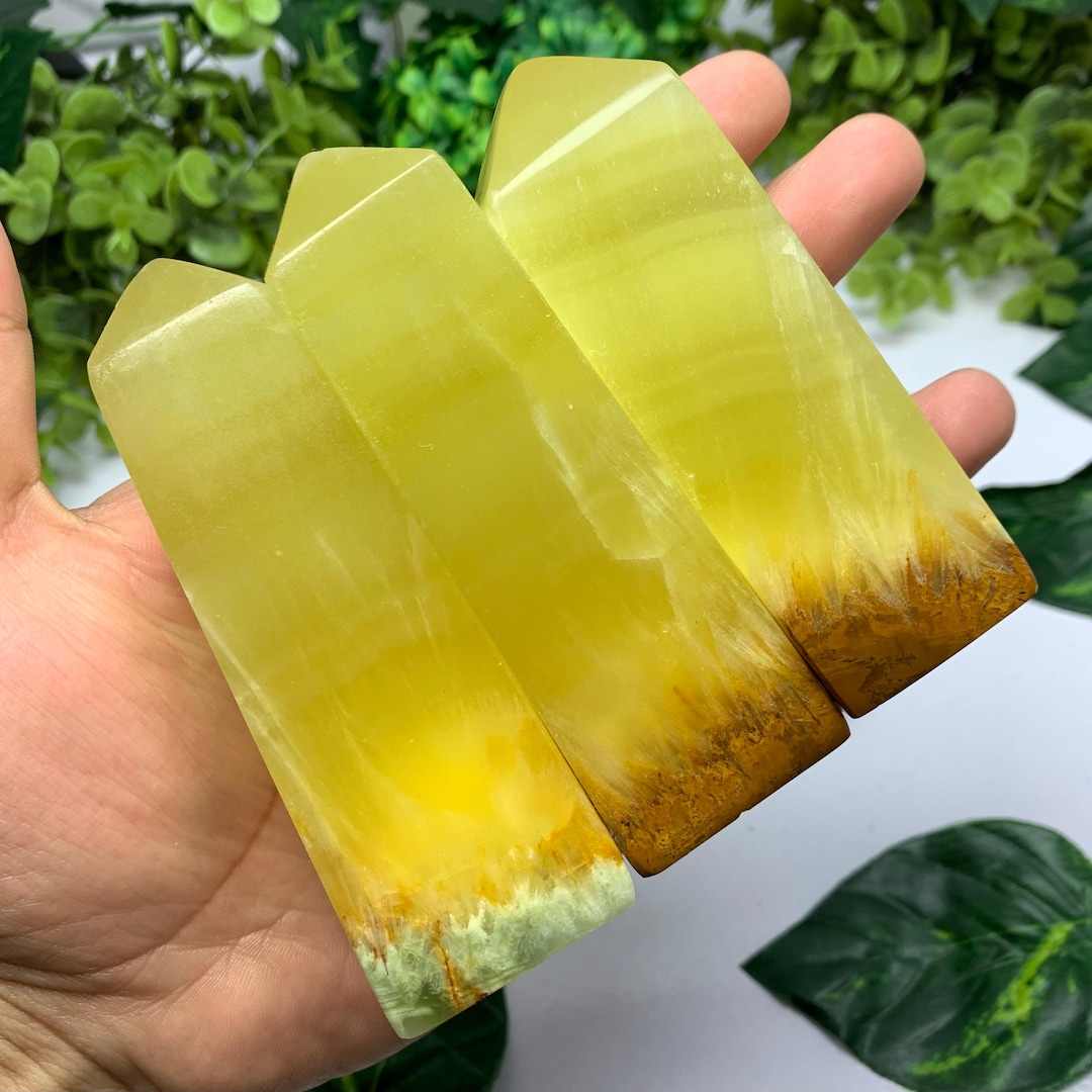 Beautiful Lemon Calcite Tower, Lemon Calcite Towers, Lemon Calcite ...