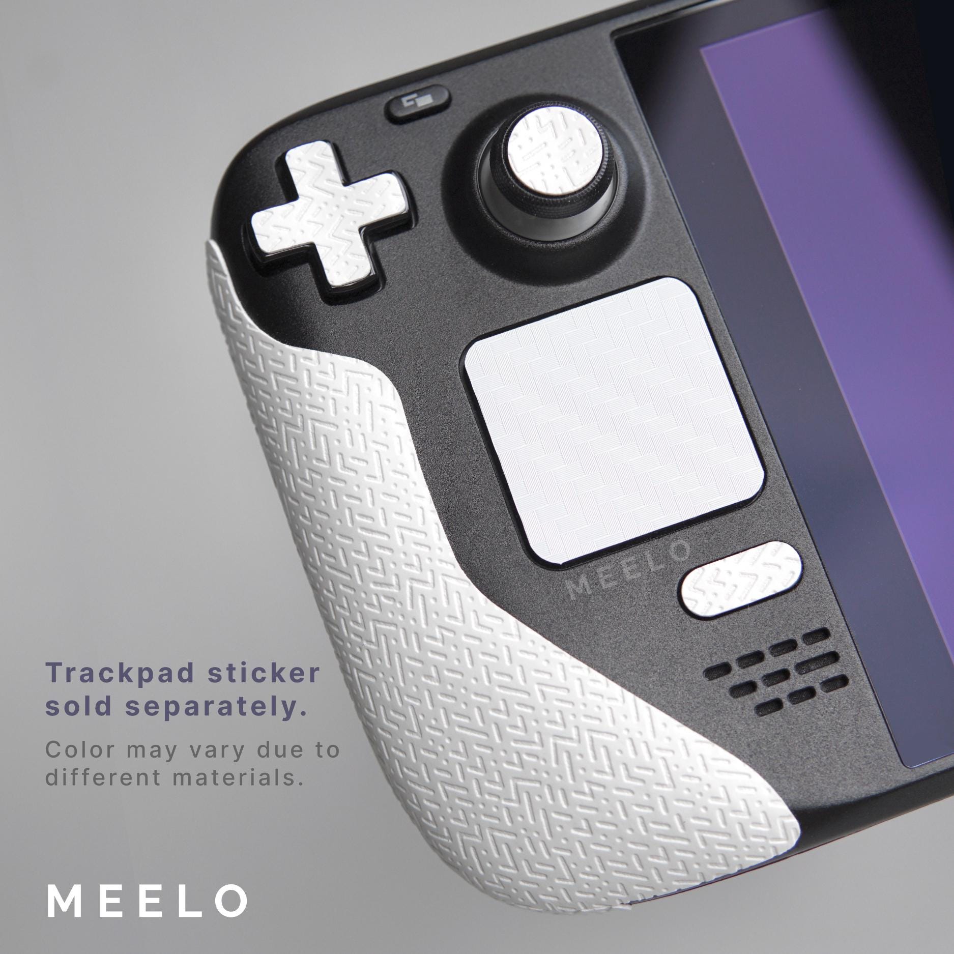 White Steam Deck Grip Skin, Anti Slip Steamdeck, Textured Rubber Grip ...