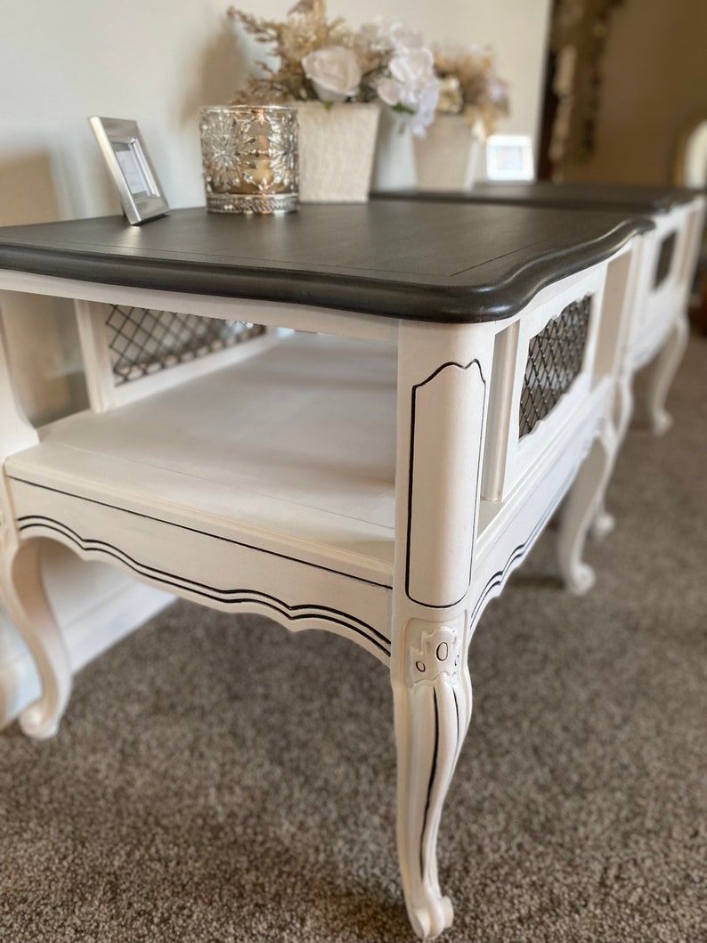 Pair of Newly Refinished Vintage End Tables - Etsy
