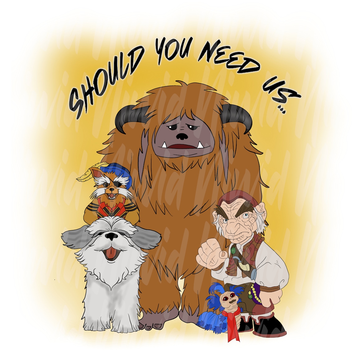 Should You Need Us Hoggle Ludo Sir Didymus Ambrosius Labyrinth | Etsy