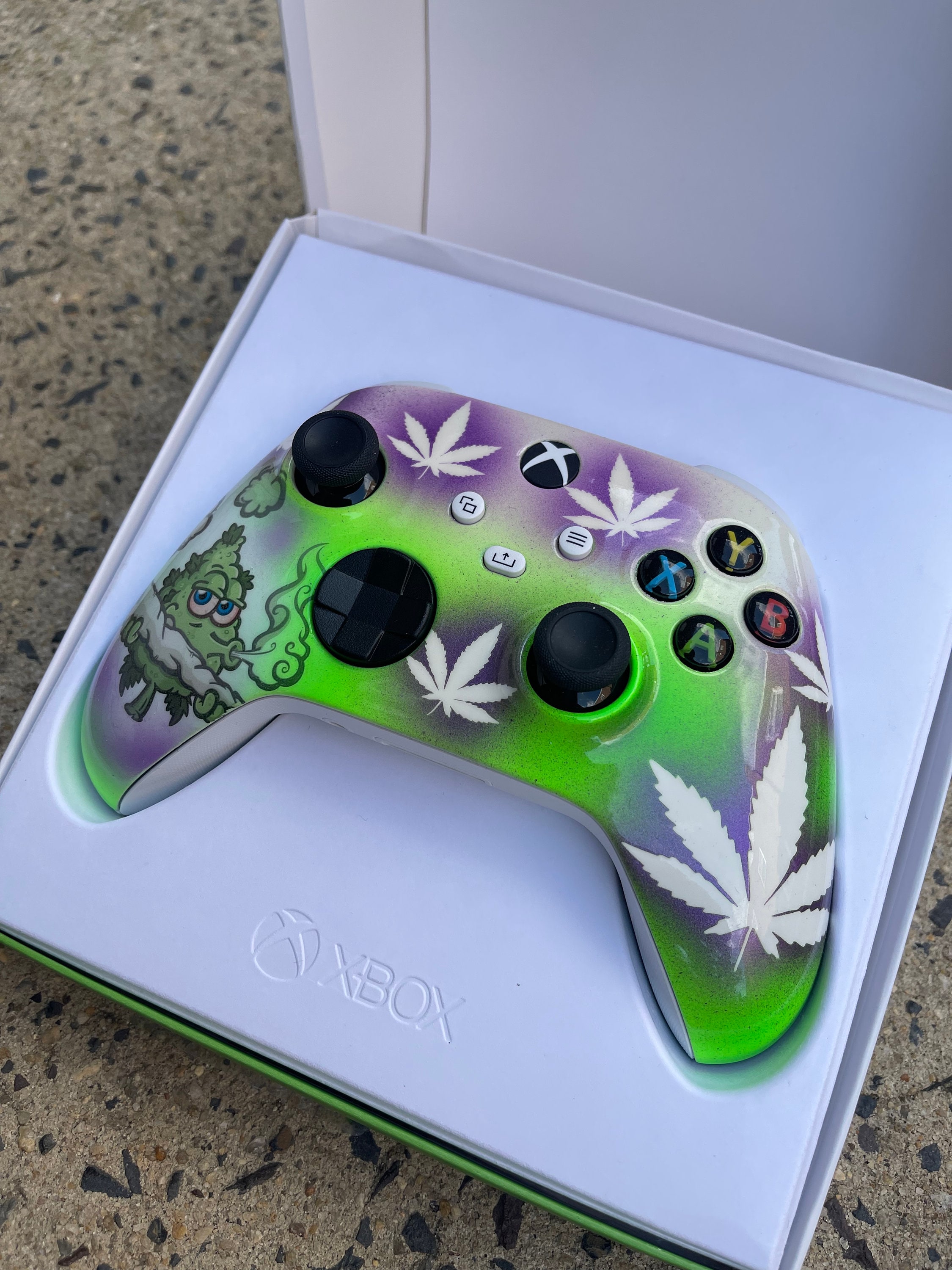 Custom Weed Xbox Controller - Etsy