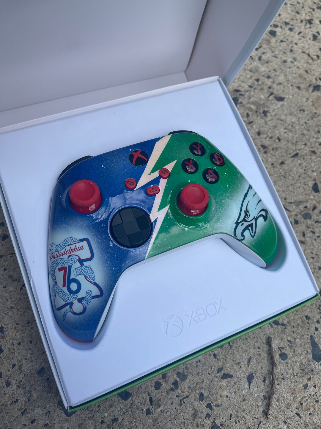 Custom 76ers/eagles Xbox Controller - Etsy