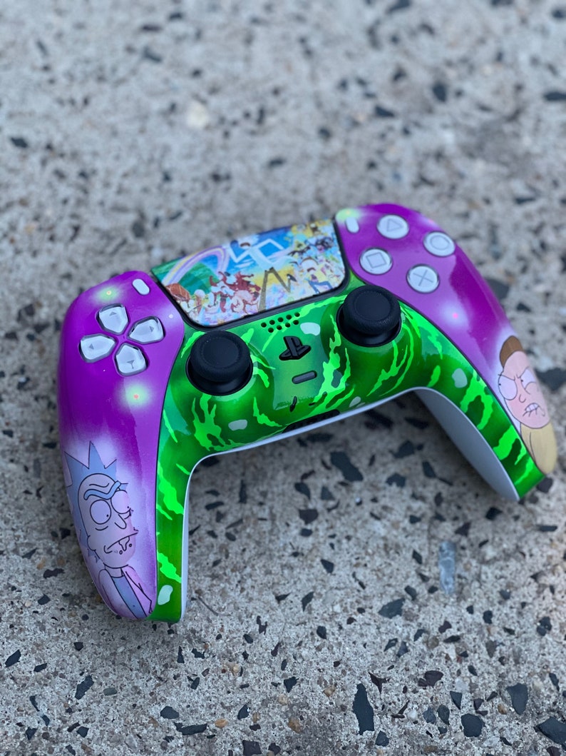 Custom Rick and Morty PS5 Controller - Etsy