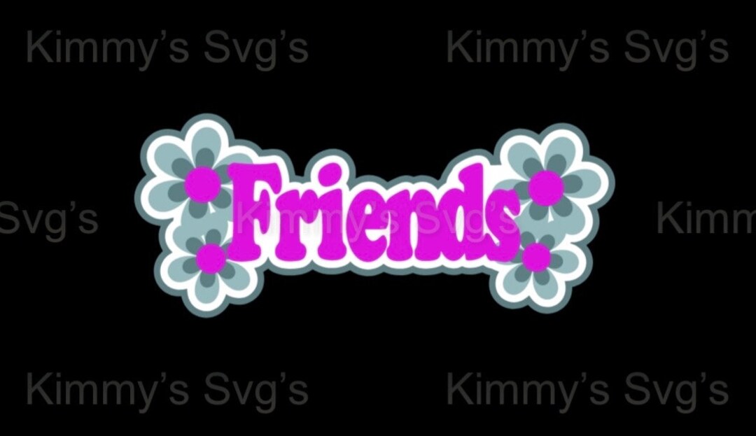 SVG Friends SCRAPBOOK Title Cutting File for Scrapbooking Paper Piecing ...