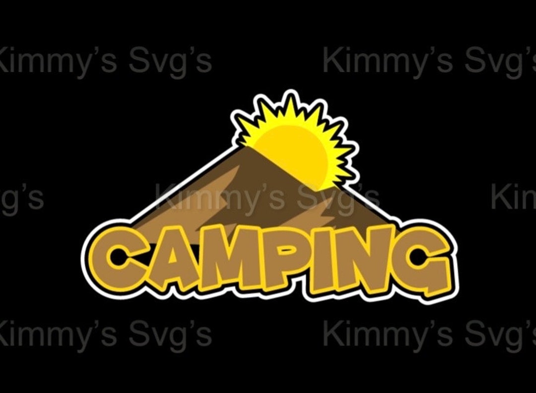 SVG Camping SCRAPBOOK Title Cutting File for Scrapbooking Paper Piecing ...