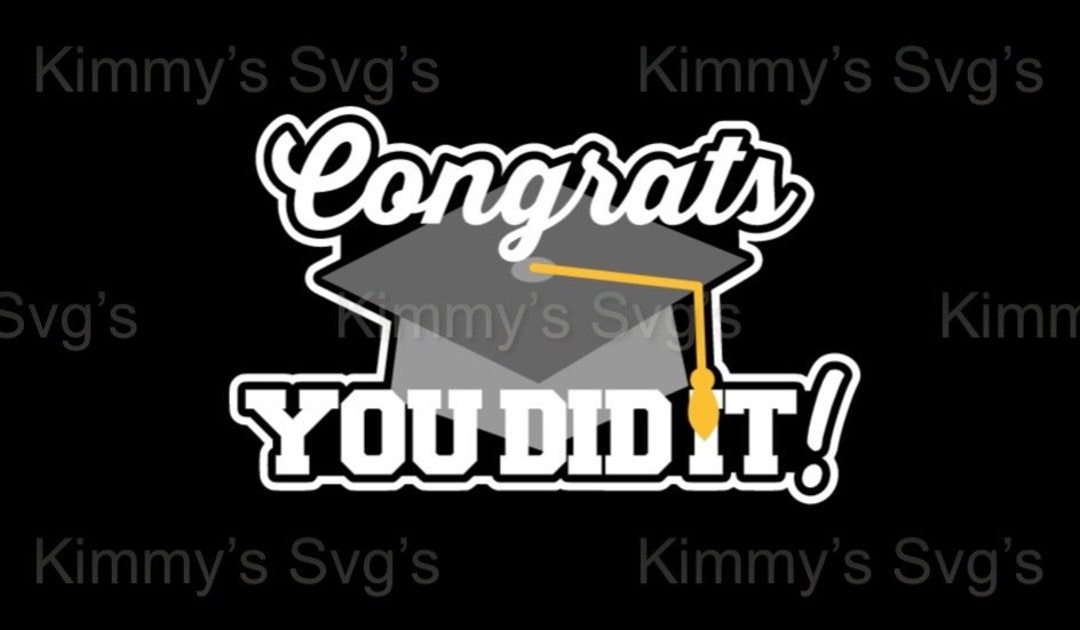SVG Congrats You Did It SCRAPBOOK Title Cutting File for Scrapbooking ...