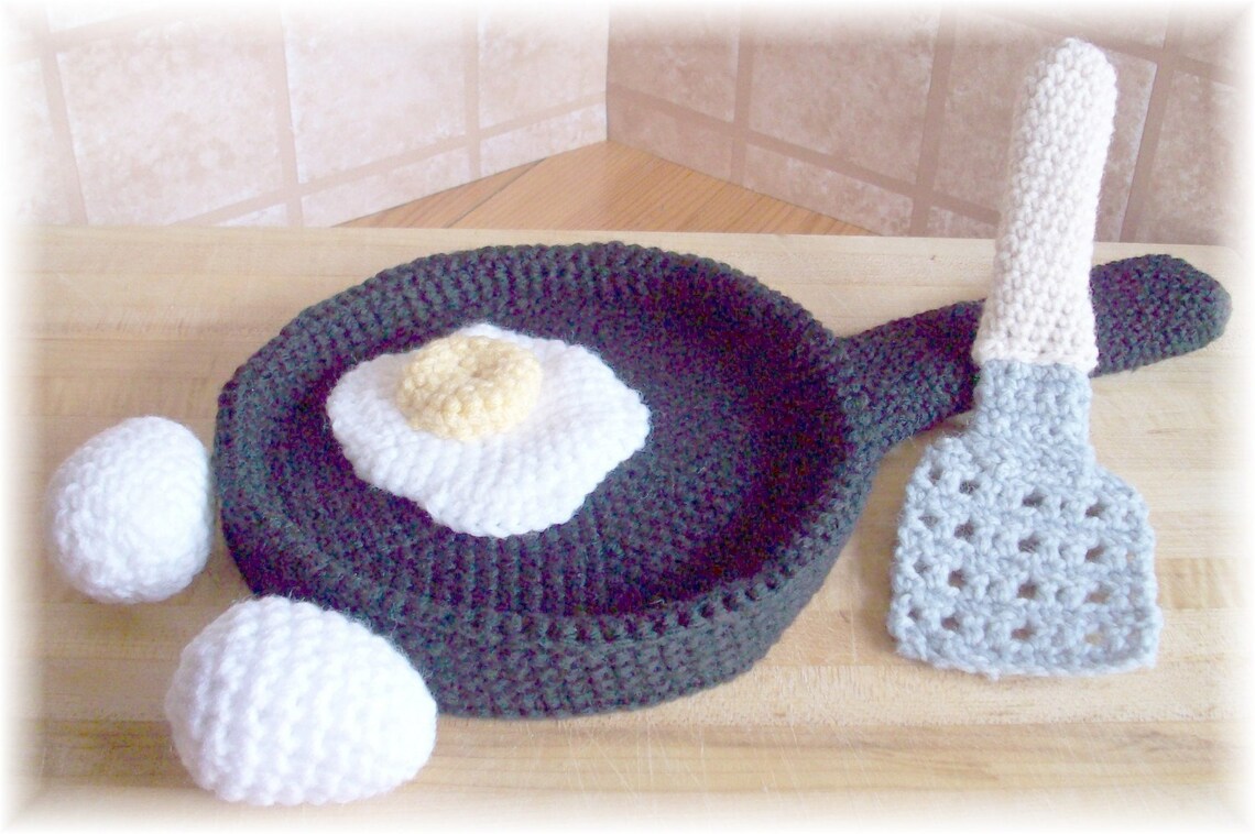 Frying Pan and Eggs...pdf Pattern - Etsy