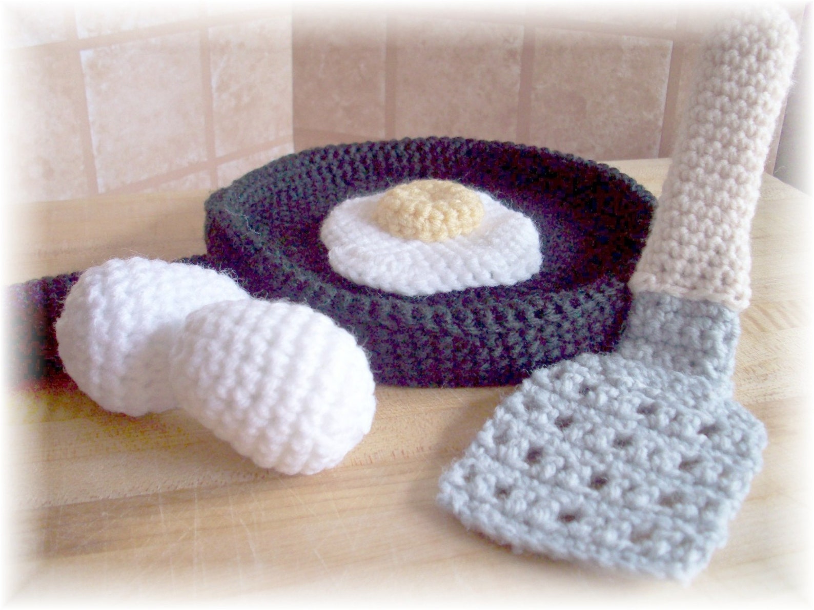 Frying Pan and Eggs...pdf Pattern - Etsy