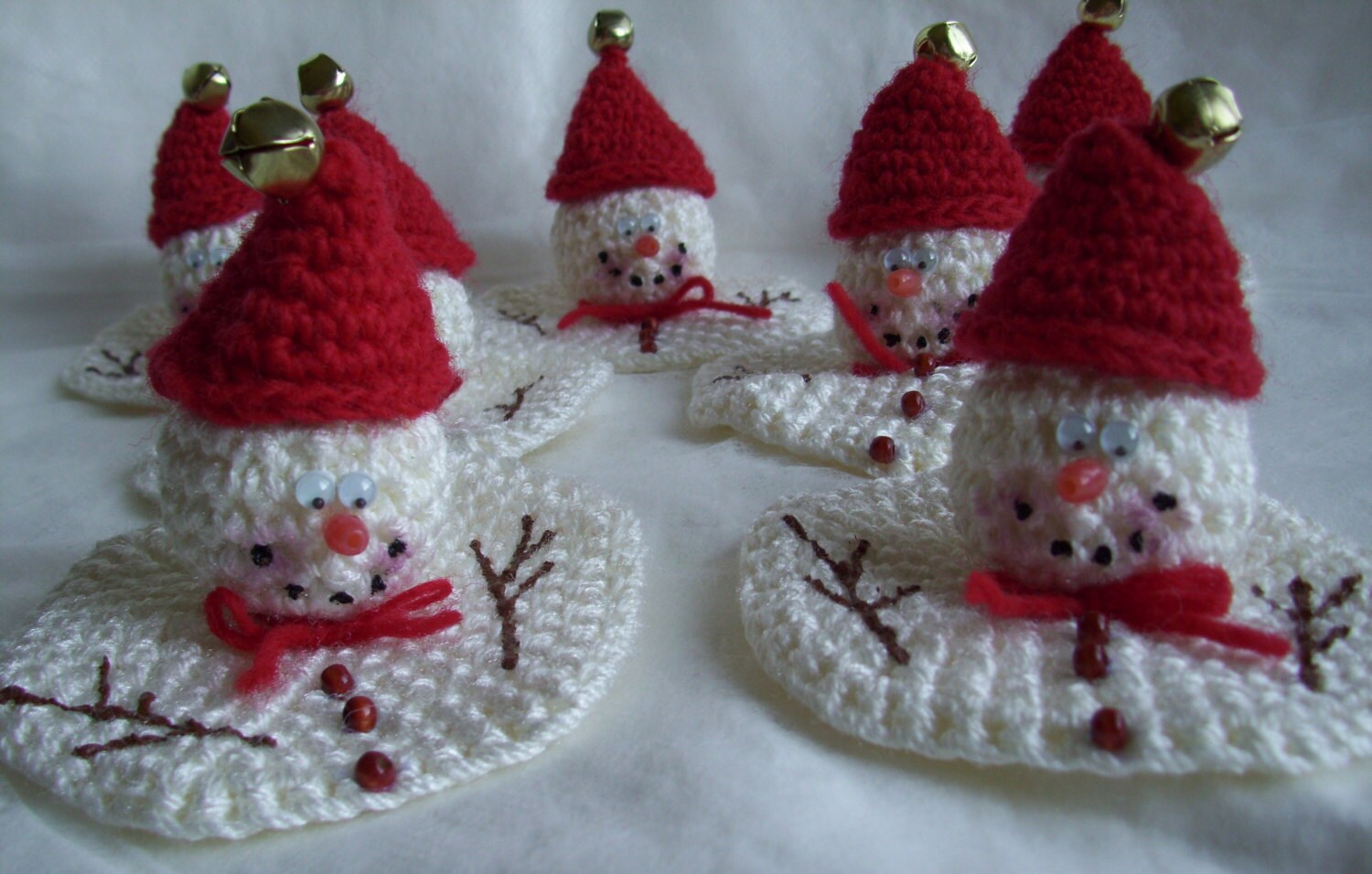 Puddle Snowman & Snowman Treat Pots...pdf Crochet Pattern - Etsy