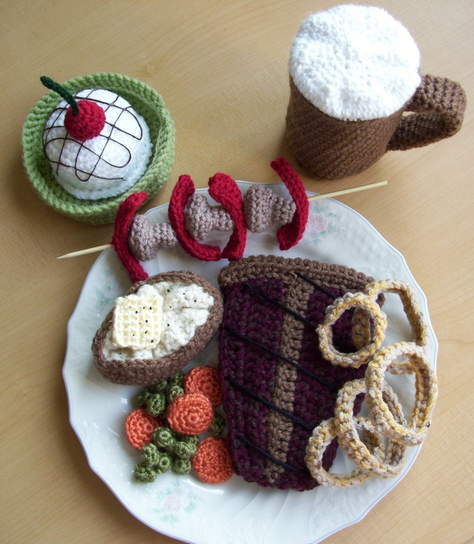 Grilled Steak Dinner...pdf Crochet Pattern - Etsy