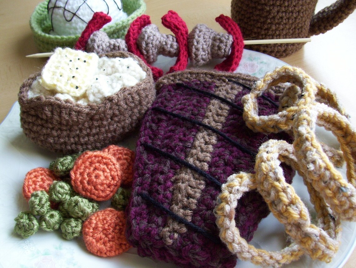 Grilled Steak Dinner...pdf Crochet Pattern - Etsy
