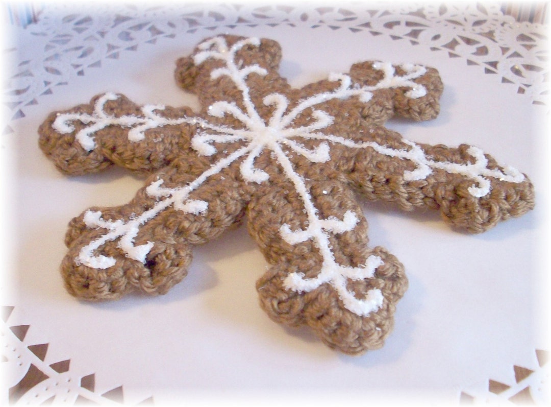 Gingerbread Snowflake Cookie.....pdf Pattern - Etsy