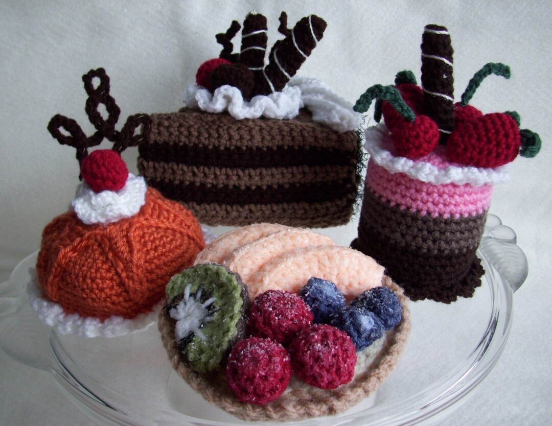 Fancy Cakes and Tarts...pdf Crochet Pattern - Etsy