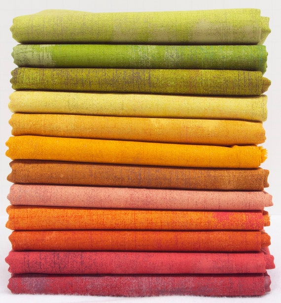 Moda Grunge 12 Fabric Bundle Fall Autumn Colors - Etsy