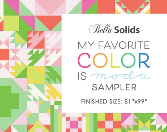 My Favorite Color is Moda Pattern Sheet - Etsy