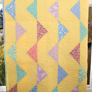 Bunting Modern Quilt Pattern PDF Easy - Etsy