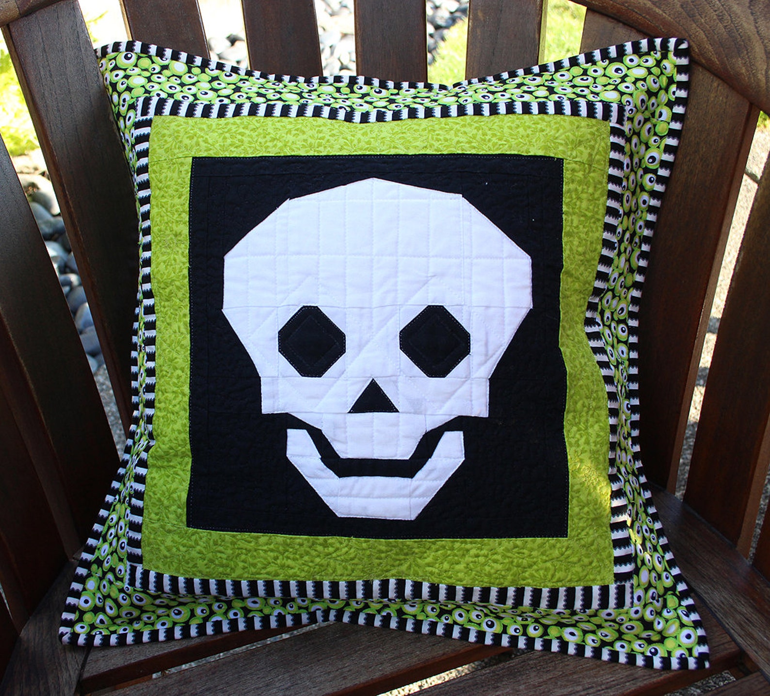 Skull Halloween Foundation Paper Pieced Quilt Block Pattern PDF - Etsy