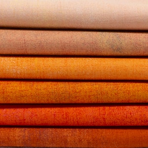 Orange Moda Grunge Fabric Bundle - 6 Colors - Etsy