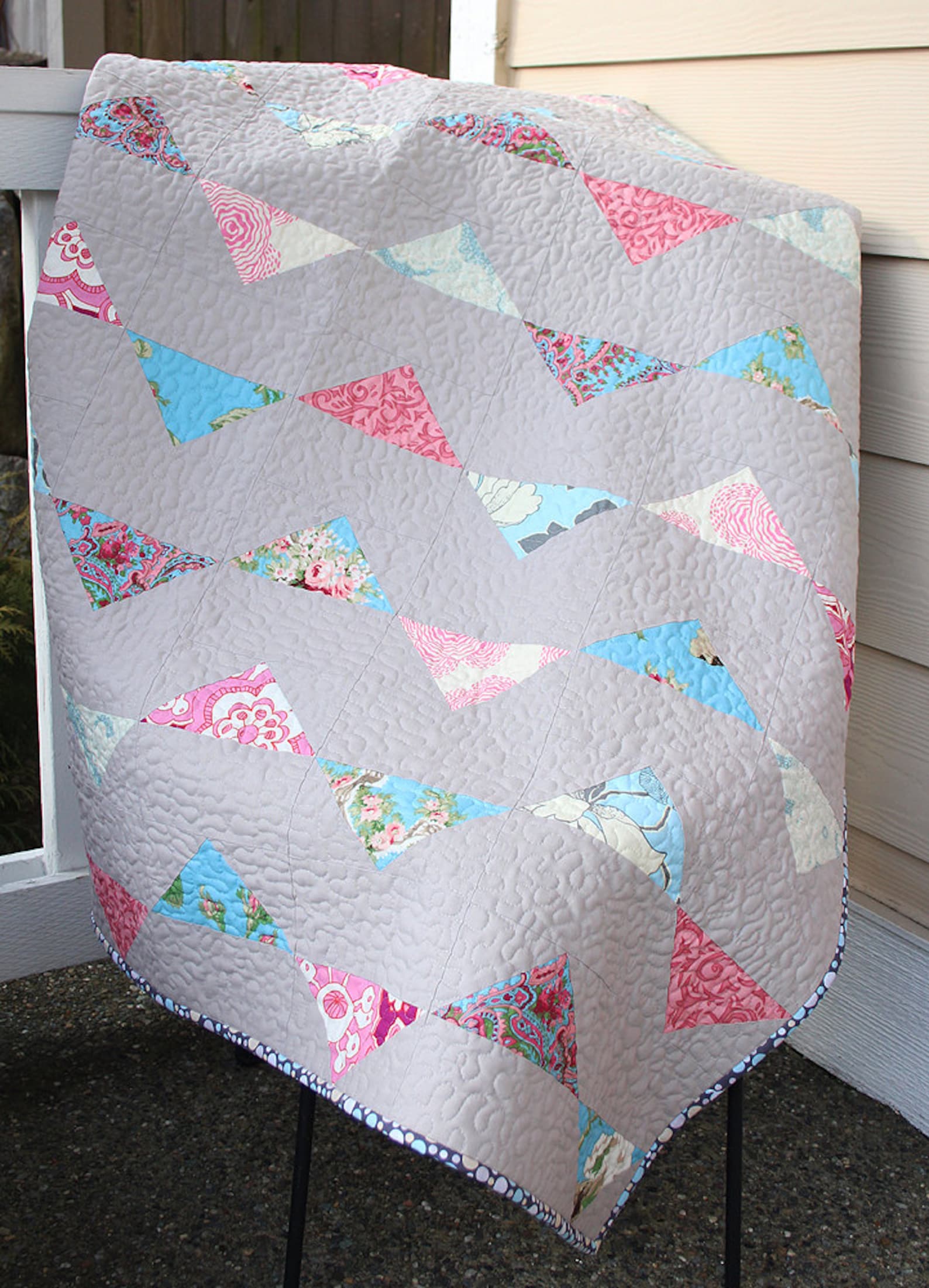 Bunting Modern Quilt Pattern PDF Easy - Etsy